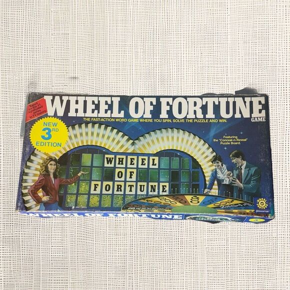 Pressman | Toys | Vintage 8s Wheel Of Fortune 3rd Edition Game By ...